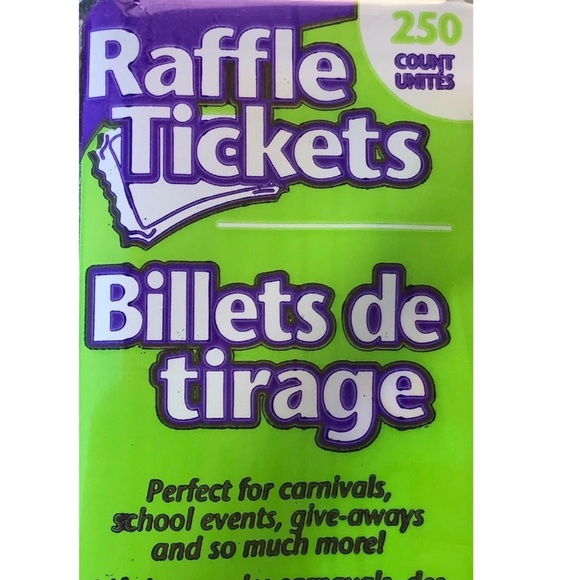 Cole & Ashcroft | Party Supplies | 3 250 Raffle Tickets Red Party Games ...